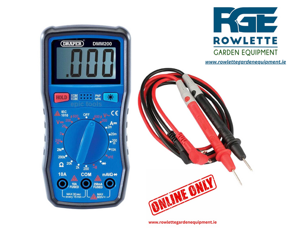 Draper Digital Multi Meter | Rowlette Garden Equipment – Rowlette ...