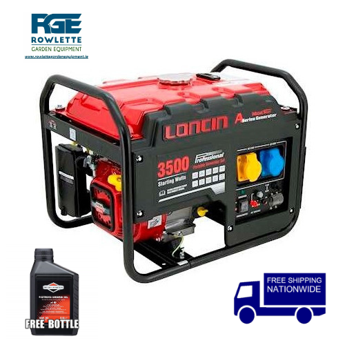 Loncin LC3500-AS Petrol Generator + AVR | Rowlette Garden Equipment ...